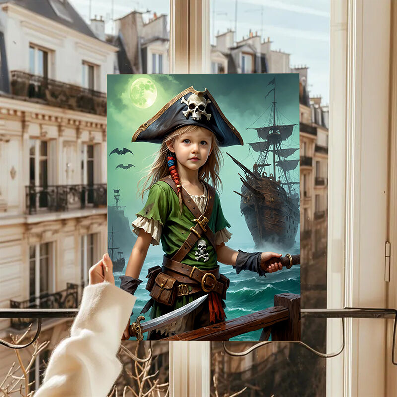 Personalized Pirate Portraits with Custom Face Swap Best Gift for Kids ...