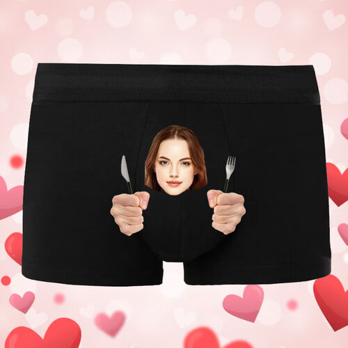 Personalized Picture Men's Underwear Boxer Briefs with Knife and Fork ...