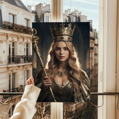 Personalized Queen Portraits with Custom Face Swap Wonderful Gift for ...