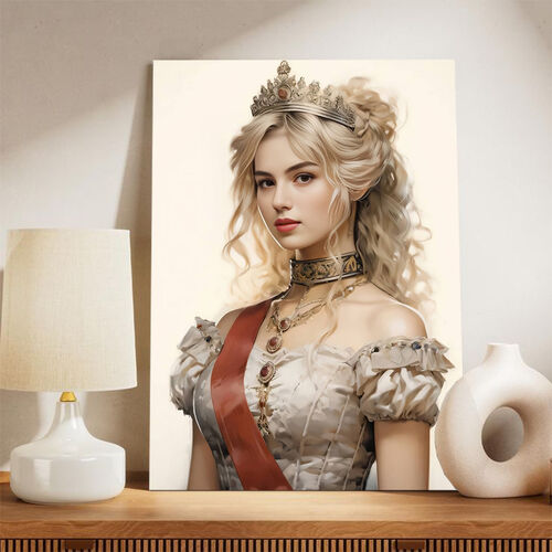 Personalized Princess Portraits with Custom Face Swap Funny Present for ...