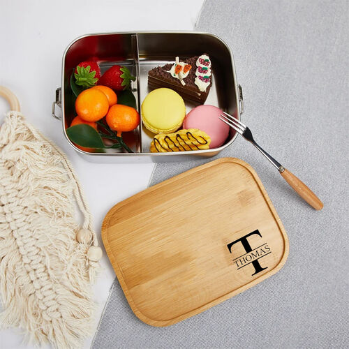 Personalized Lunch Box Custom Simple Name Logo For Students - Drawelry.com