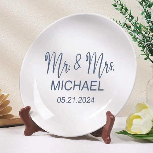 Personalized Name Plate Best Wedding Gift - Drawmade.com