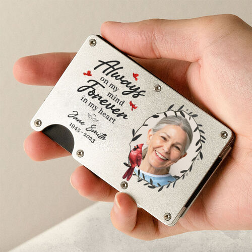 Personalized Metal Card Holder Custom Photo Commemorative Gift For ...