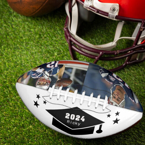 Customizable Football with Name and Year as a Gift for Graduates ...