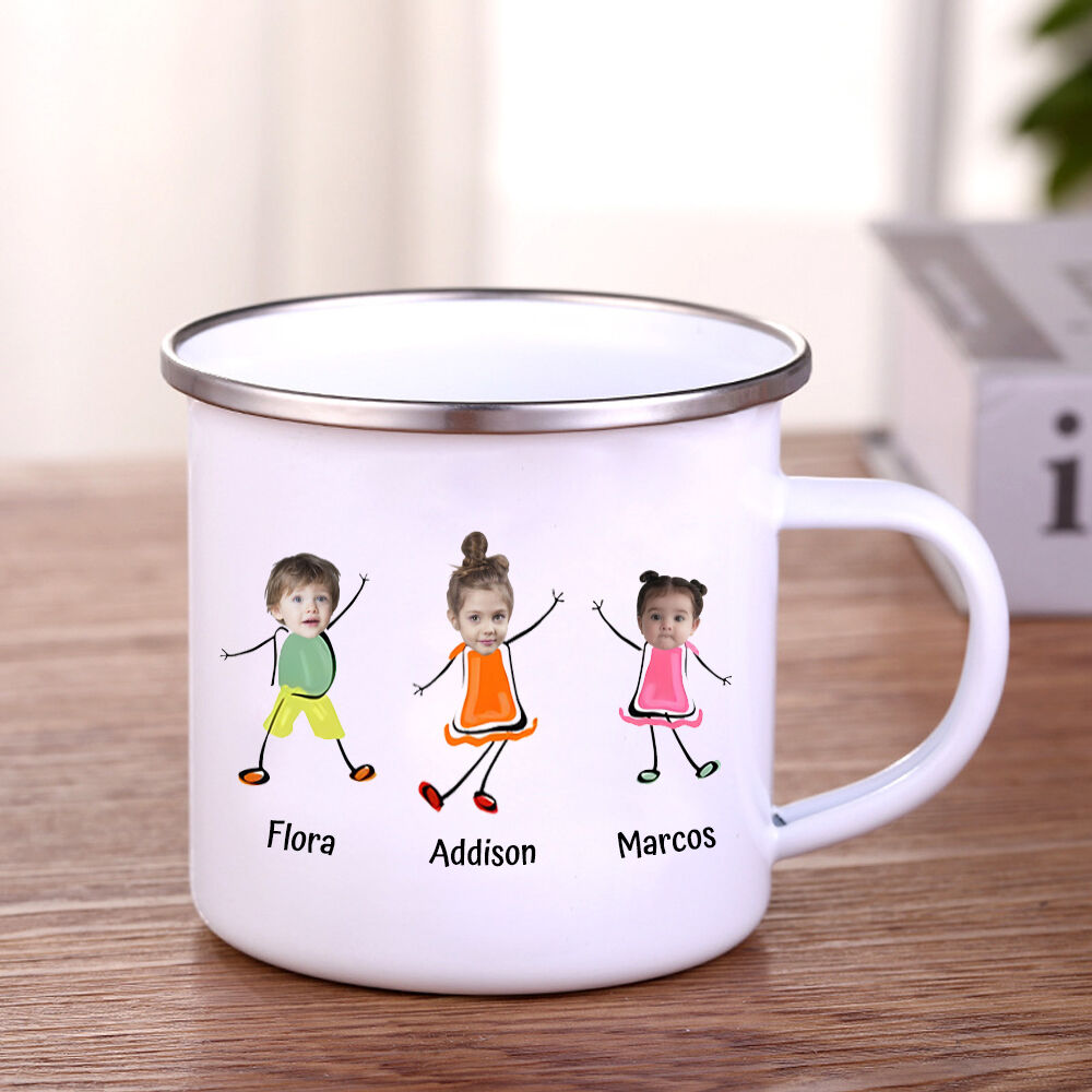Personalized Enamel Cup Customized Children's Comics Gifts for Kids ...