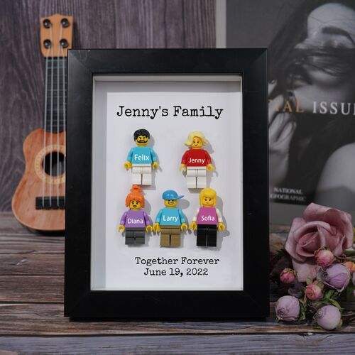 Personalized Minifigure Photo Frame Customized Family Image Warm Gift ...
