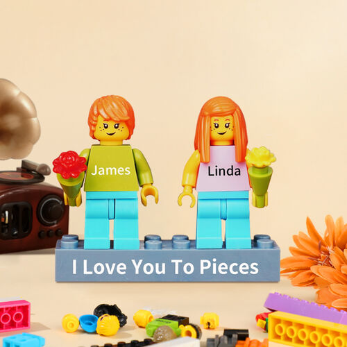 Personalized Building Block Minifigures Valentine's Day Romantic Gift ...