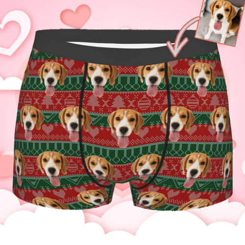 Personalized Photo Men's Underwear Boxer Briefs with Tree Pattern ...