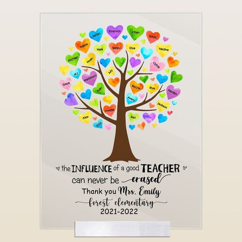 Personalized Acrylic Plaque Class Tree with Custom Classmate Names ...