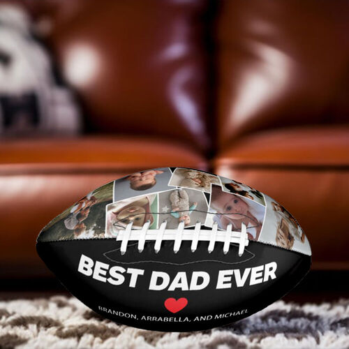 Personalized Football Customization for Dads Who like Sports - Drawmade.com