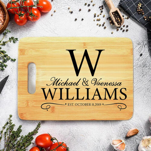 Personalized Name Square Charcuterie Board with Custom Date Artstic And ...