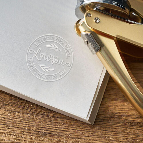 Personalized Name Embosser Address Embossing Stamp as a Christmas Gift ...