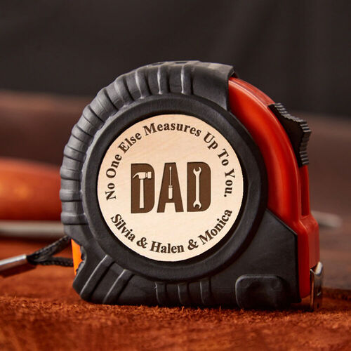 Personalized Tape Measure with Child’s Names Added for Dad - Drawmade.com