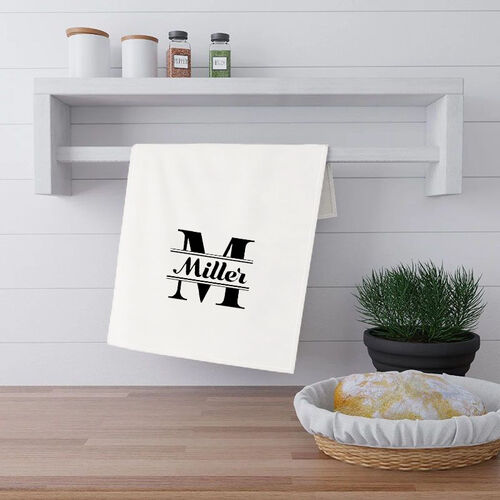 Personalized Towel with Custom Name and Special Letter Design Unique ...