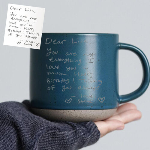 Personalized Ceramic Mug Custom Handwritten Photo Romantic Gift For ...
