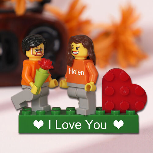 Personalized Couple Minifigures With Optional Accessories Romantic Gift ...