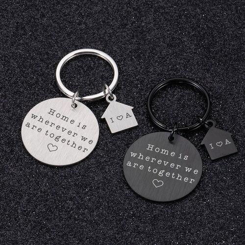 Personalized Metal Keychain With Custom Text For Family - Drawmade.com