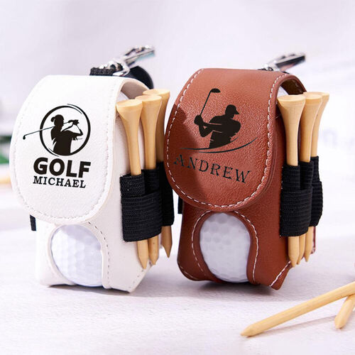 Custom Golf Bags for Men and Women Leather Golf Pouch Valentine's Day ...