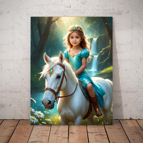 Personalized Princess Portraits with Custom Face Swap Beautiful Gift ...