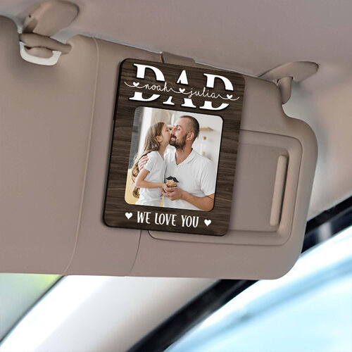 Personalized Car Visor Clip with Name and Photo Mini Photo Frame for ...