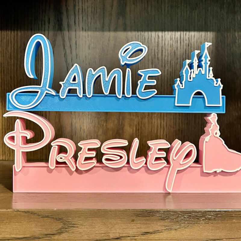 Personalized 3D Printed Name Ornaments Cute Home Decoration Christmas ...
