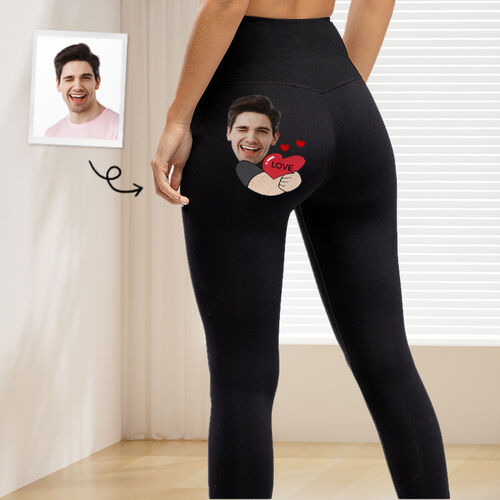 Personalized Leggings My Love Hug Custom Photo Funny Design Perfect ...