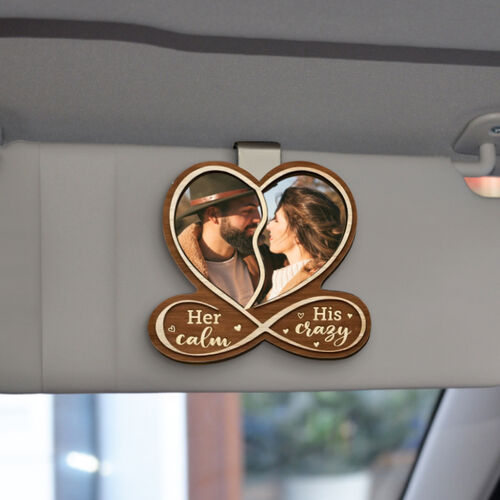 Personalized Car Visor Clip Add Couple Photos Wooden Photo Clip for ...