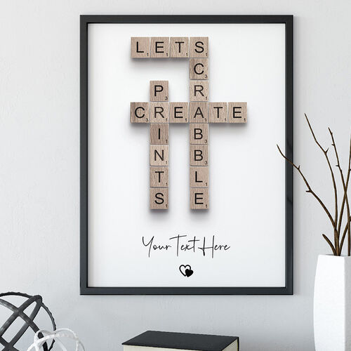 Personalized Scrabble Frame Customized Family Names Warm Gift ...