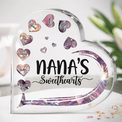 Personalized Acrylic Plaque Custom Kid Names Bright Diamond Effect ...