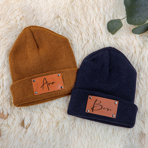 Personalized Name Beanie with Classic Font Design Gift for Family ...