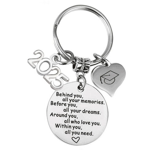 "2024" Custom Engraved Graduation's Key Chain - Drawmade.com