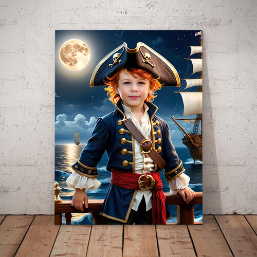 Personalized Pirate Portraits with Custom Face Swap Special Gift for ...