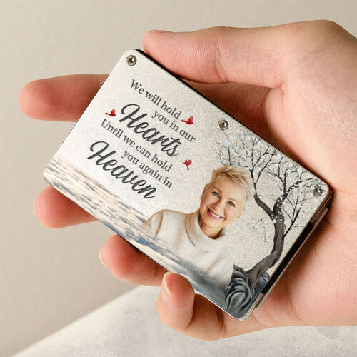 Personalized Metal Card Holder We Will Hold You In Our Hearts ...