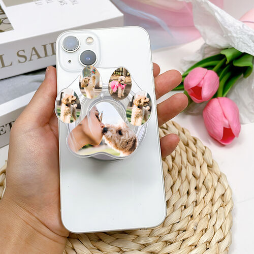 Personalized Paw Phone Holder Custom Photo For Pet Lovers - Drawelry.com