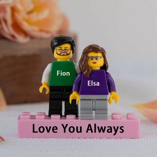 Personalized Minifigures Free Customization Of Valentine's Day Gifts For Husband - Drawmade.com