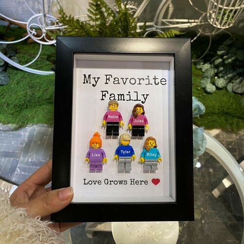 Personalized Minifigure Photo Frame With Optional Accessories Romantic ...