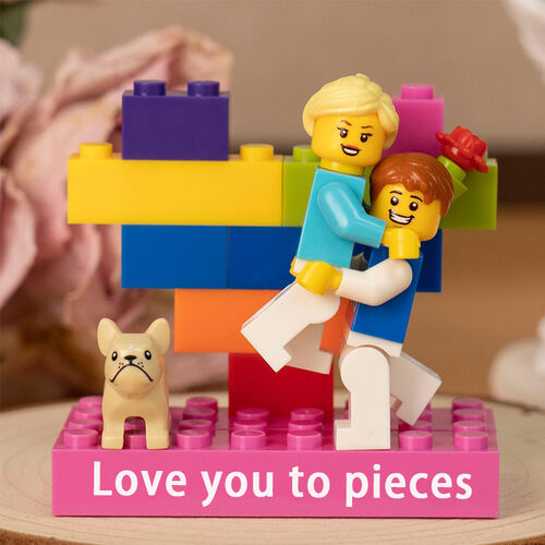 Personalized Minifigure With Love Building Blocks Romantic Gift For ...