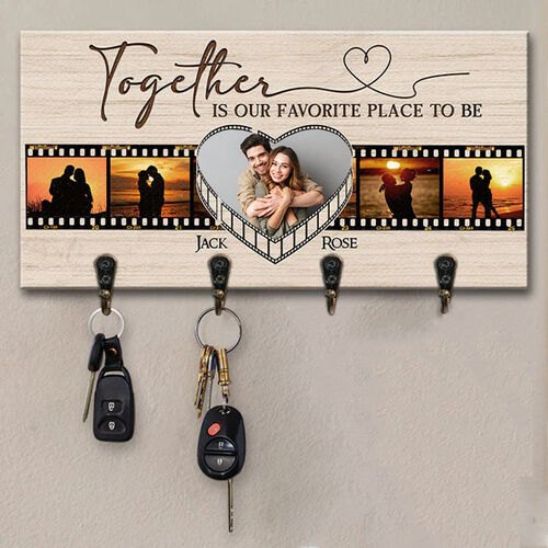 Personalized Key Hanger Together Is Our Favorite Place To Be Exquisite ...