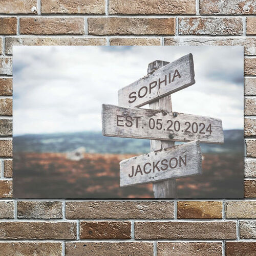 Personalized Name Canvas Wall Art with Special Background Best Gift for ...