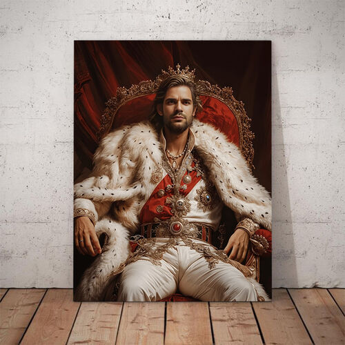 Personalized King Portraits with Custom Face Swap Wonderful Gift for ...