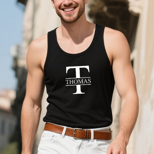 Personalized Tank Top Custom Initials and Name Team Uniform Style ...