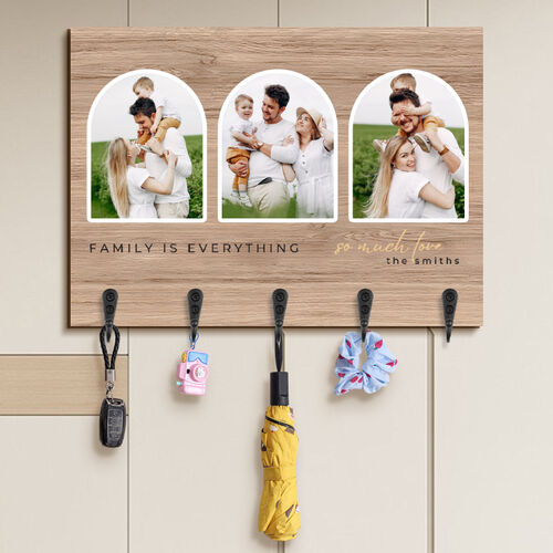 Personalized Key Hanger Family Is Everything Custom Photos Perfect Home ...